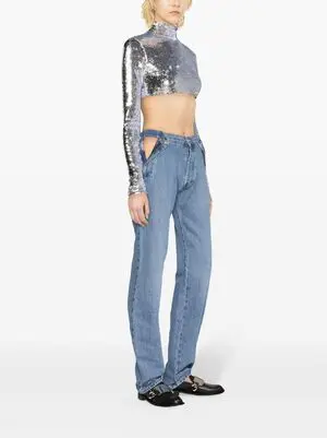 Coperni Open Hip Straight-leg Jeans