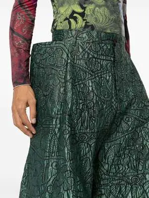 WALTER VAN BEIRENDONCK Abstract-print Trousers