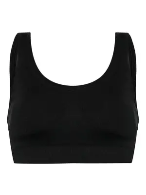 Hanro Scoop-neck Moulded-cup Top - Black