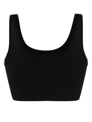 Hanro Scoop-neck Moulded-cup Top - Black