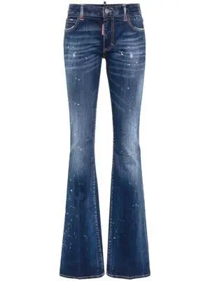 Dsquared2 Twiggy Mid-rise Flared Jeans