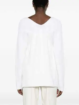 Fabiana Filippi U-neck Ribbed-knit Jumper