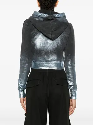 DIESEL® F-slimmy Cropped Hoodie - Blue