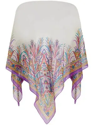 Etro Paisley-print Poncho