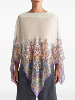 Etro Paisley-print Poncho