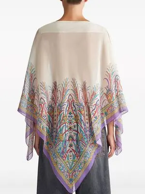 Etro Paisley-print Poncho