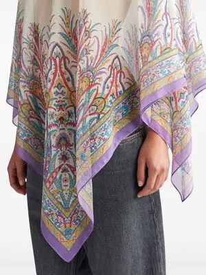 Etro Paisley-print Poncho