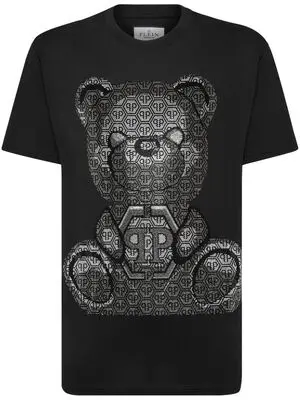 Philipp Plein 3d Teddy Embellished T-shirt