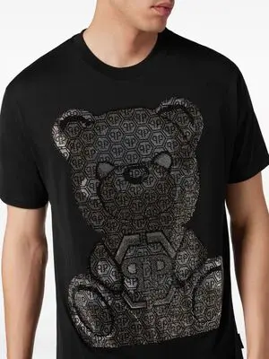 Philipp Plein 3d Teddy Embellished T-shirt