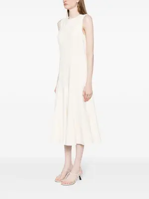 Theory Crepe Flared Midi Dress