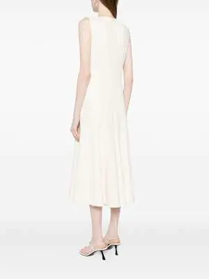 Theory Crepe Flared Midi Dress