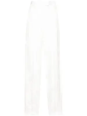 Attico Logo-jacquard Trousers - White