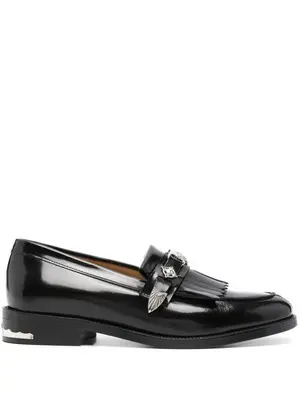 TOGA VIRILIS Stud-embellished Leather Loafers - Black