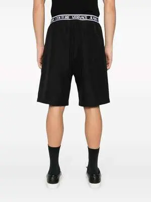 Versace Logo Waistband Shorts