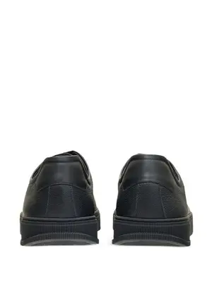 FERRAGAMO Panelled Leather Sneakers - Black