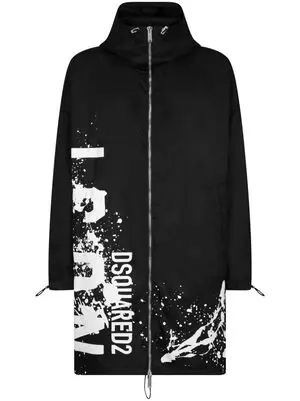Dsquared2 Logo-print Hooded Coat
