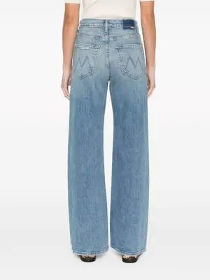 MOTHER The Lasso Sneak Chew Mid-rise Wide-leg Jeans