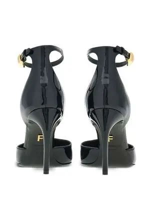 FERRAGAMO T-strap 85mm Patent Leather Pumps