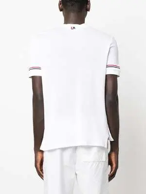 Thom Browne Rwv-stripe Knitted Top - White