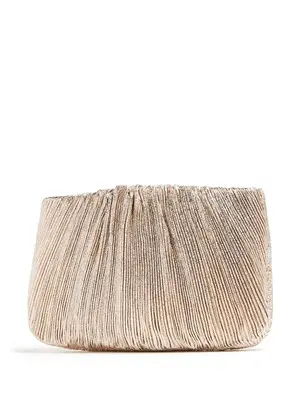 LOEFFLER RANDALL Brit Pleated Clutch Bag - Gold