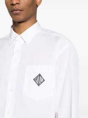 Ralph Lauren Purple Label Logo-print Cotton Shirt