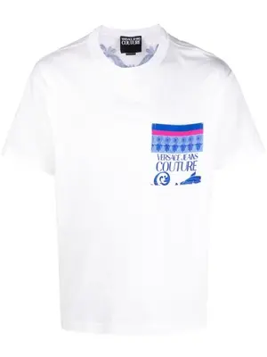 Versace Barocco-print Cotton T-shirt