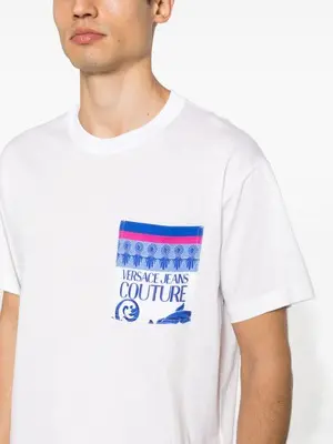 Versace Barocco-print Cotton T-shirt