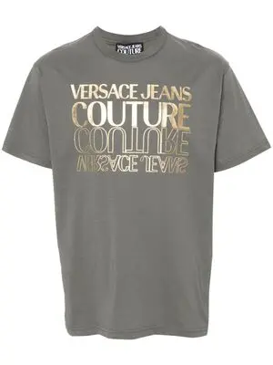 Versace Jeans Couture Metallic T-shirts For Men