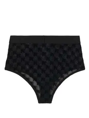 Palm Angels Monogram-motif Lace Briefs