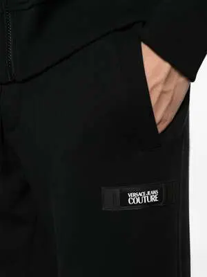 Versace Logo-patch Cotton Track Pants