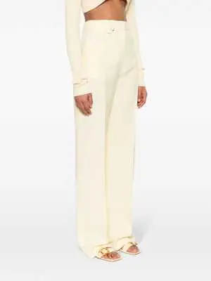 Jacquemus Le Pantalon Sauge Flared Trousers - Yellow