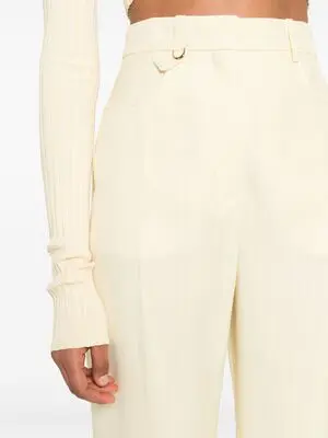 Jacquemus Le Pantalon Sauge Flared Trousers - Yellow