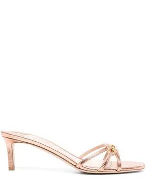 TOM FORD Logo-plaque Leather Heeled Sandals