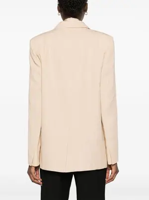 Fabiana Filippi Double-breasted Linen-blend Blazer - Neutrals