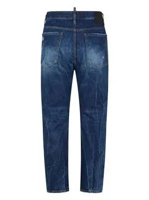 Dsquared2 Icon-print Straight-leg Jeans