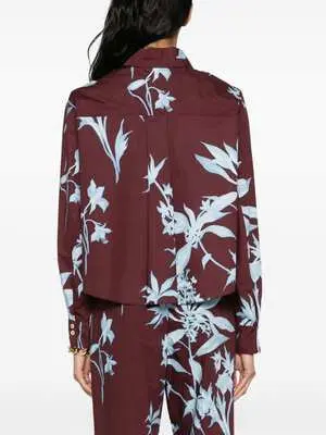 FORTE_FORTE Floral-print Cotton Shirt