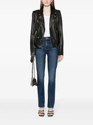 MOTHER The Rascal Logo-tag Skinny Jeans