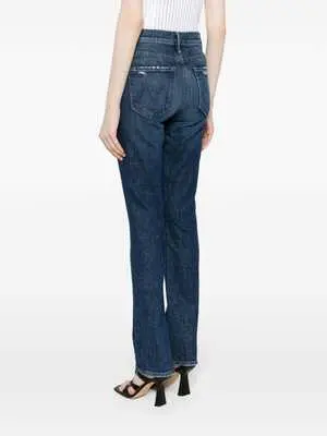 MOTHER The Rascal Logo-tag Skinny Jeans