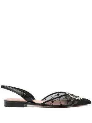 MALONE SOULIERS Misha Slingback Ballerinas - Black