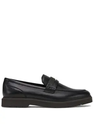 Brunello Cucinelli Monili-embellished Leather Loafers - Black