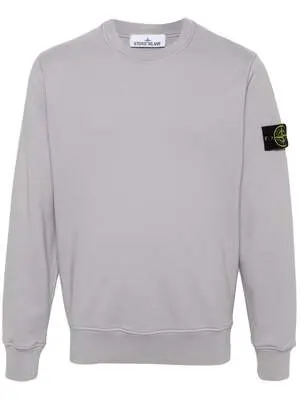 Stone Island 63051 Compass Cotton Sweatshirt - Grey