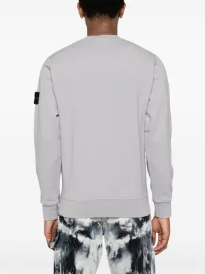 Stone Island 63051 Compass Cotton Sweatshirt - Grey