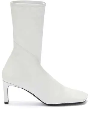 JIL SANDER 70mm Leather Ankle Boots