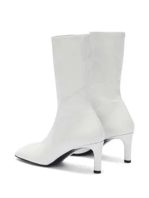 JIL SANDER 70mm Leather Ankle Boots