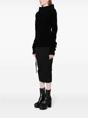 Rick Owens Vertical-seamed Ribbed-knit Jumper