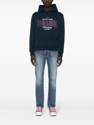 Dsquared2 College League Cotton Hoodie - Blue