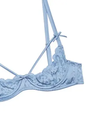 FLEUR DU MAL Charlotte Peekaboo Bra - Purple