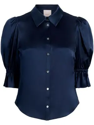 Cinq À Sept Fiona Silk Blouse - Blue