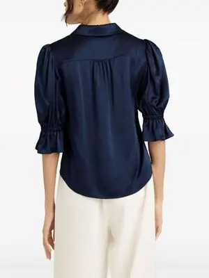 Cinq À Sept Fiona Silk Blouse - Blue