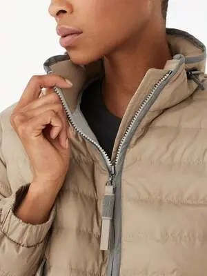 Brunello Cucinelli Stand-up Collar Quilted Puffer Jacket